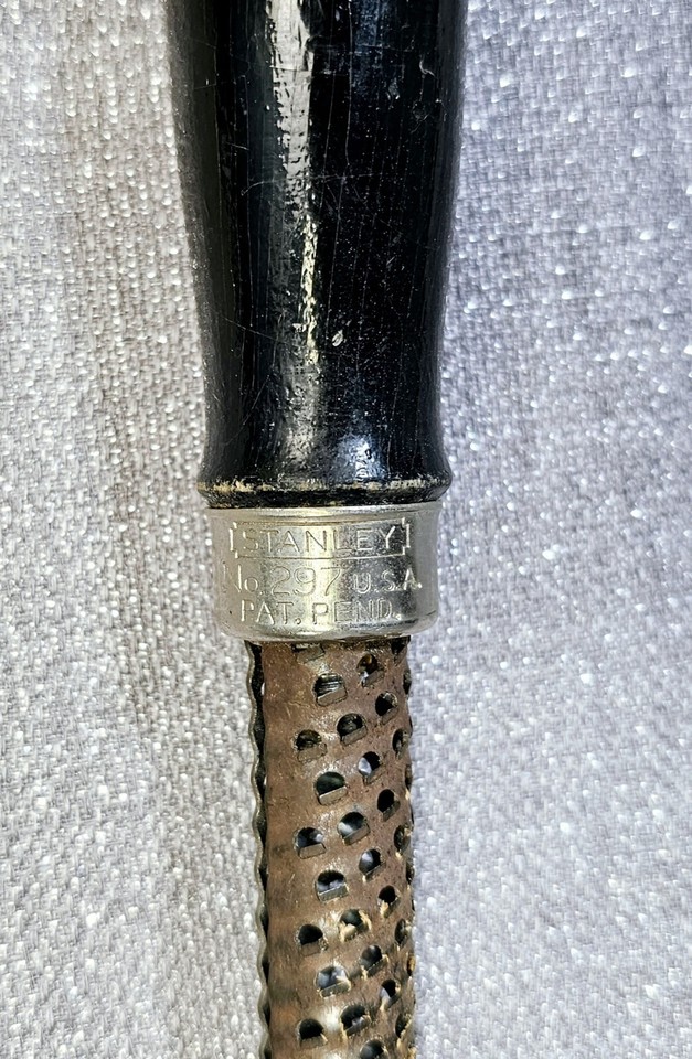 Vintage Stanley Round File 297 With Wood Handle Made in USA | eBay