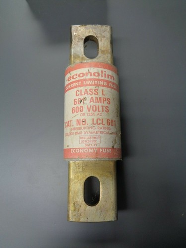 Nice Econolim LCL 601 Amp Class L Fuse Current Limiting 600V KRP C | eBay