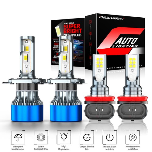 For Mini Cooper 2015-2019 H4+H11 LED Headlight High/Low Beam + Fog ...