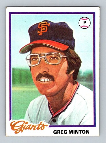 GREG MINTON SAN FRANCISCO GIANTS TOPPS BASEBALL CARD 1978 | eBay