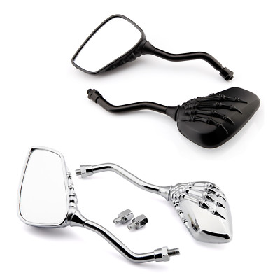 Skull Skeleton Hand Motorcycle Mirrors For Honda Shadow Aero / ACE ...