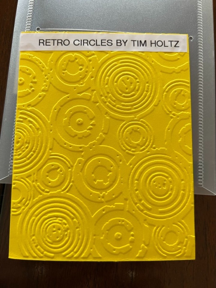 Retro Circles Embossing Folder by Tim Holtz | eBay
