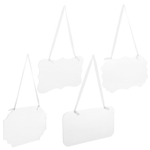 4 Pcs Chair Signs Reserved Table for Wedding Tables Hanging with Ribbon ...