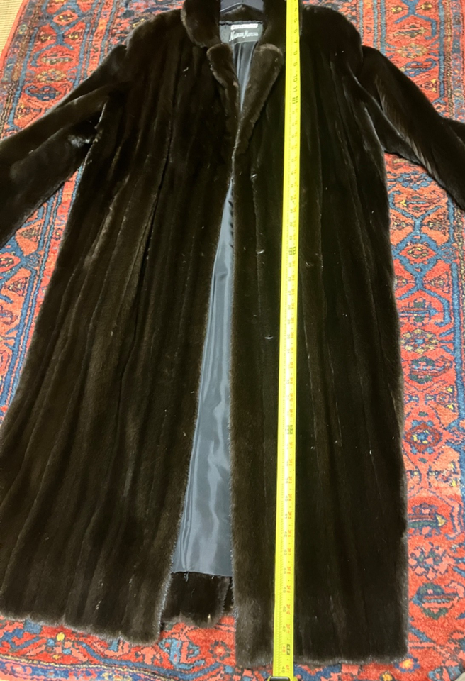 Neiman Marcus Full-Length Mink Fur Coat Sz 12/14 – Estate Luxury NYC | eBay