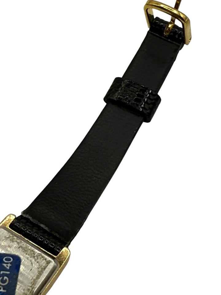 Disney Lorus Slim Mickey Mouse Tank Watch Gold Tone Women Rectangle New ...