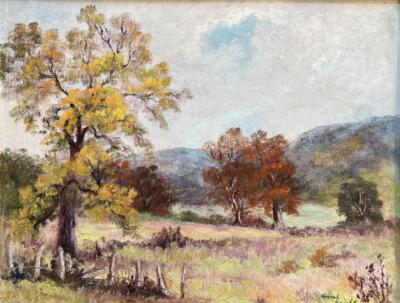 Normah Knight Oil on Board Texas Landscape #2 Listed Nice! | eBay