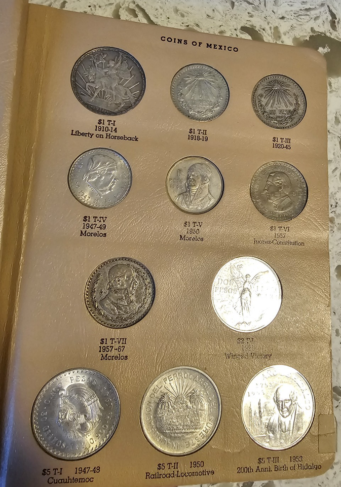 99% Complete Mexico Type Set Dansco #7220 (67 Coins) including ...