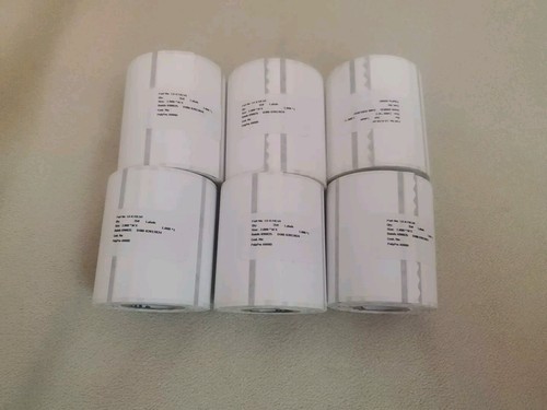 Lot Of 6 Zebra 2"x1" Polypro 4000D Genuine - 350 Label Rolls - 2100 ...