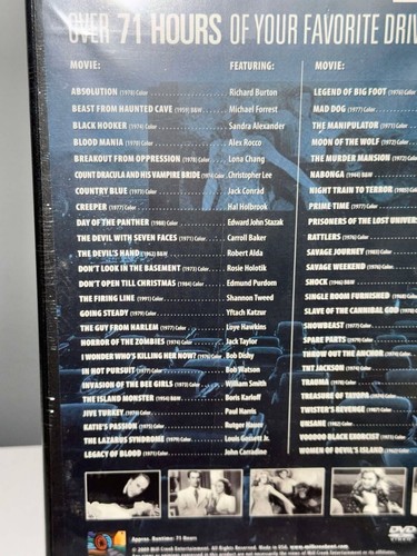 Drive-In Movie Classics 50 Movie Megapack (DVD, 2005, 12-Disc Set) for ...