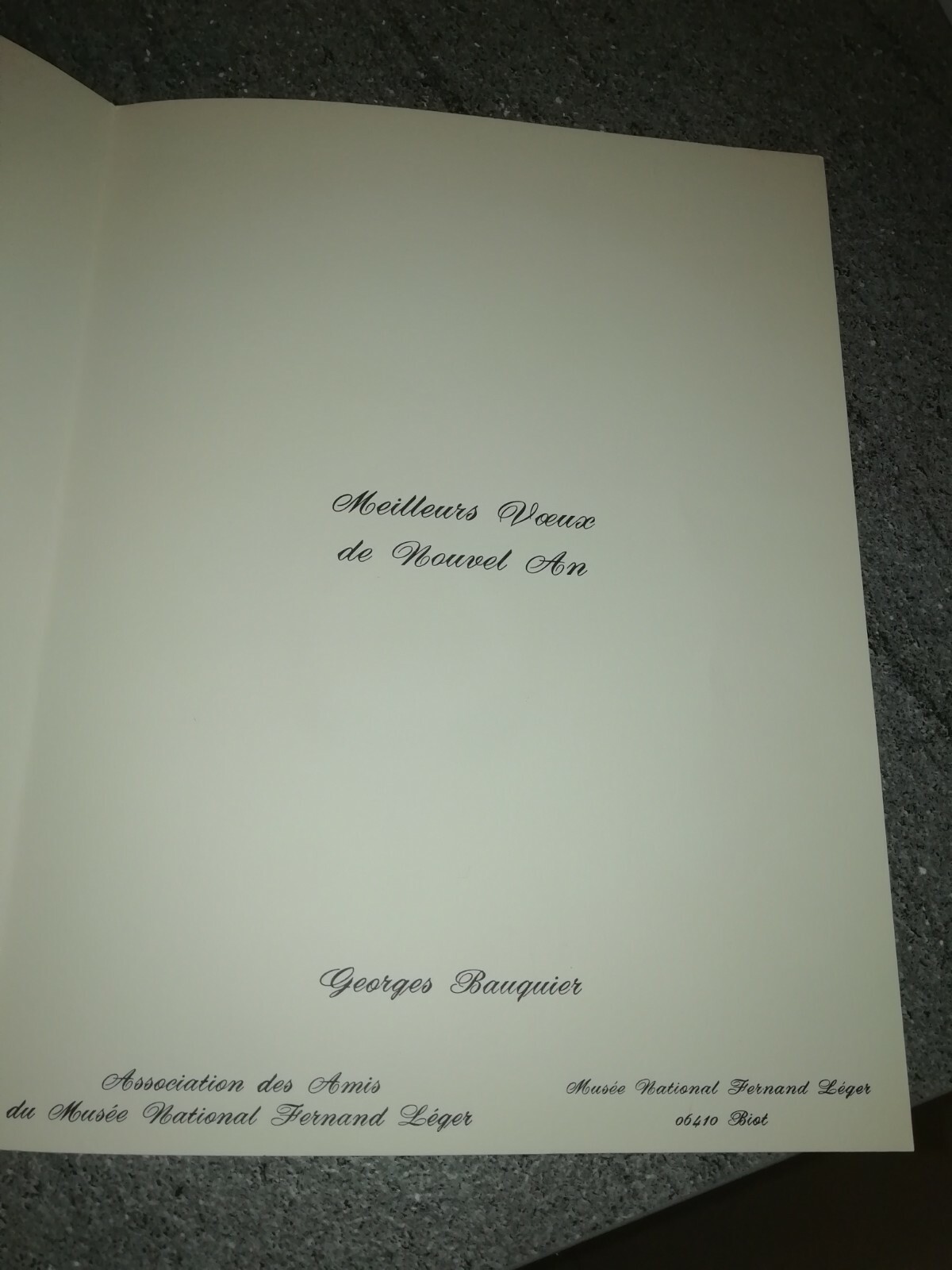 Fernand léger voeux Georges Bauquier | eBay