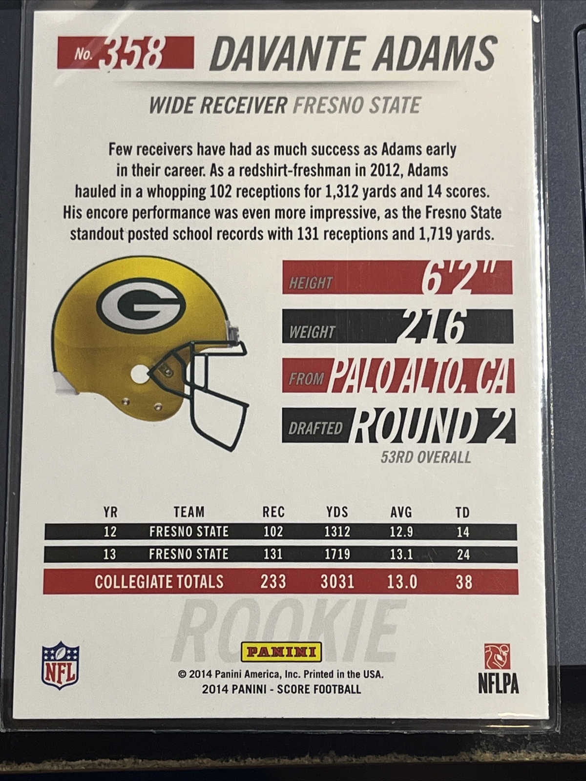 2014 Panini Hot Rookies - #358 Davante Adams (RC) for sale online | eBay