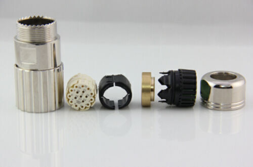 M23 encoder connector M623 signal female plug 6/7/9/9X/12/17/19P | eBay