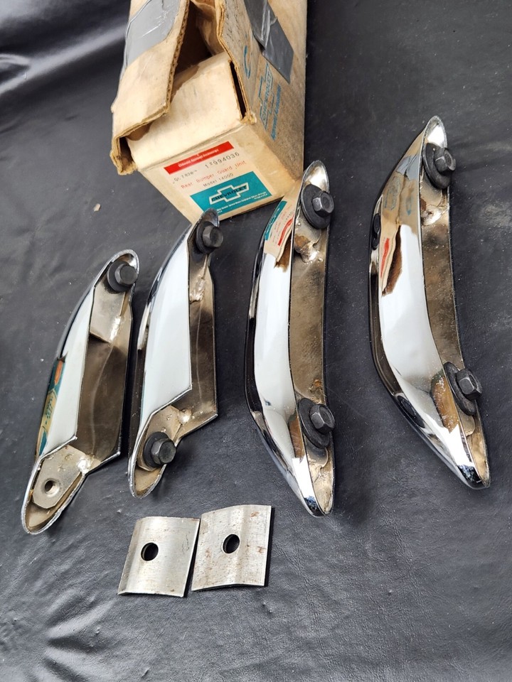 SET GM NOS 1971-1973 Chevrolet Vega GT FRONT REAR Bumperettes Bumper ...