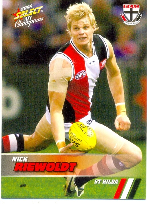 2008 Select AFL Champions Common Card 159 - Nick Riewoldt - St Kilda | eBay