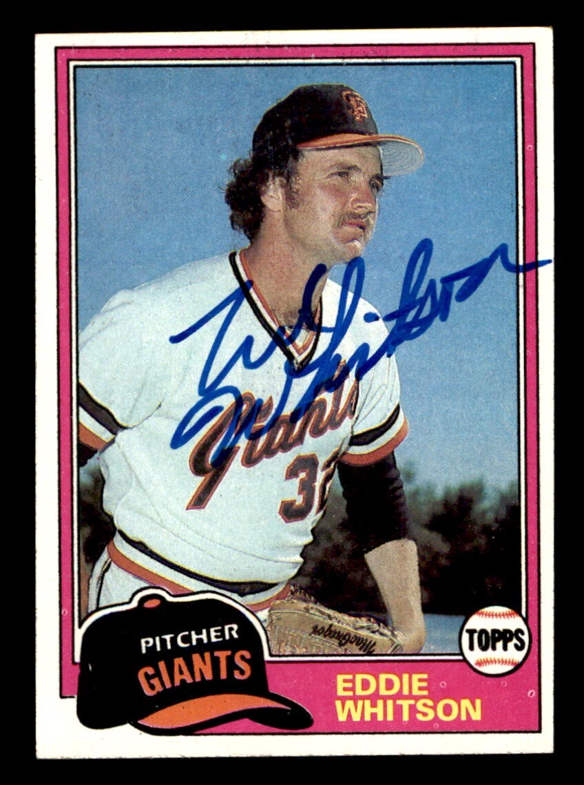 1981 Topps Baseball #336 Eddie Whitson Signed Autograph (No COA) | eBay