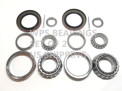 2 Sets Trailer Wheel Bearing Kits 25580 LM67048 Seal 2.250'' for 5200 ...