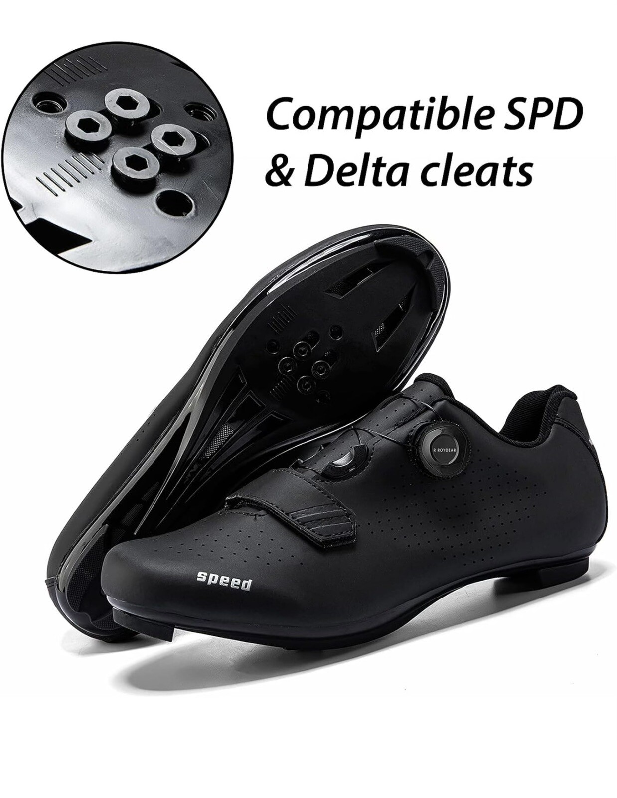 Men’s Or Women Road Bike Cycling Indoor Bike Shoes Compatible With SPD ...