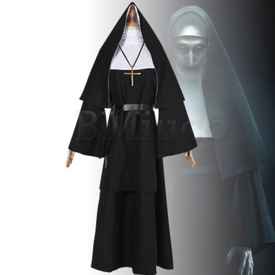 The Conjuring Scary Suit Women Dress For The Nun Valak Cosplay Costume ...
