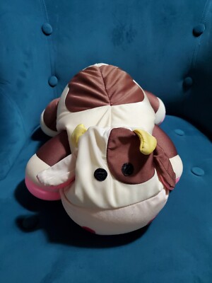 Brentwood Originals Brown/White Cow Microbead Stuffed Plush Pillow ...