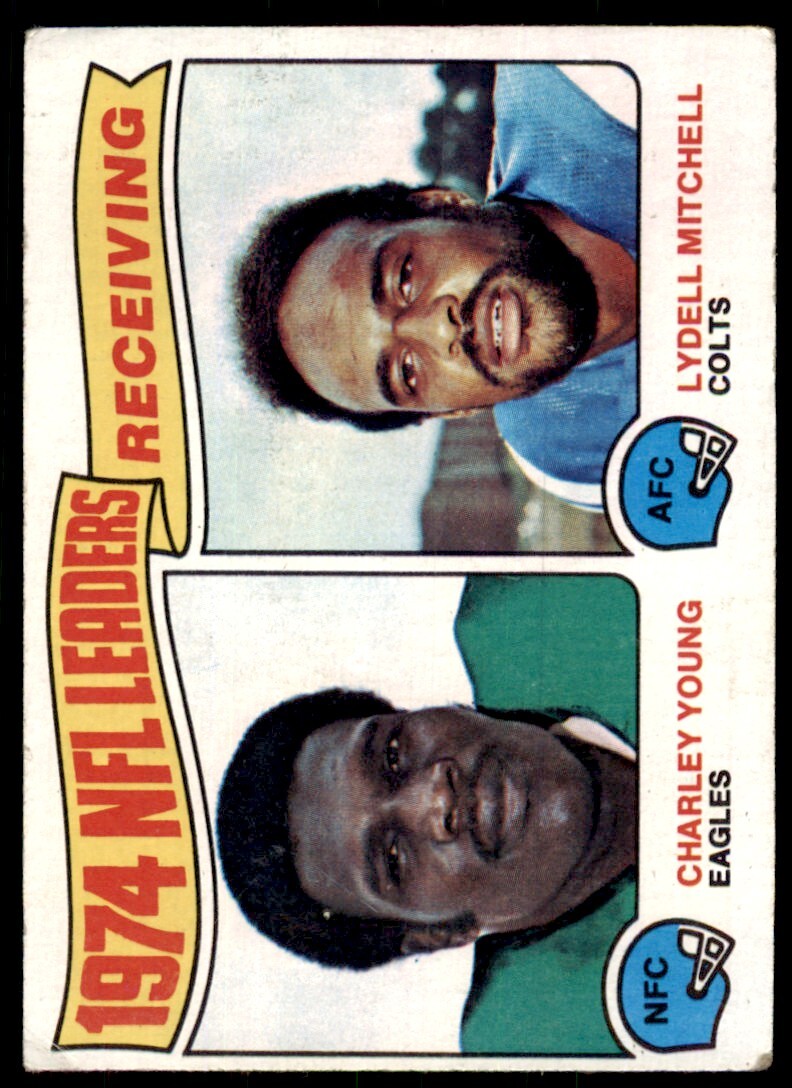 1975 TOPPS CHARLE YOUNG/LYDELL MITCHELL PHILADELPHIA EAGLES/BALTIMORE ...