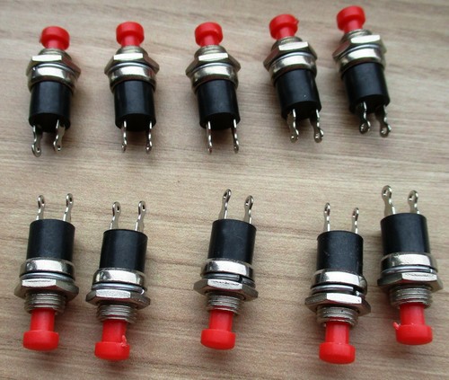 2K100 - 10 x Red Push to Make Switches Ideal Model Railway Point Motors ...