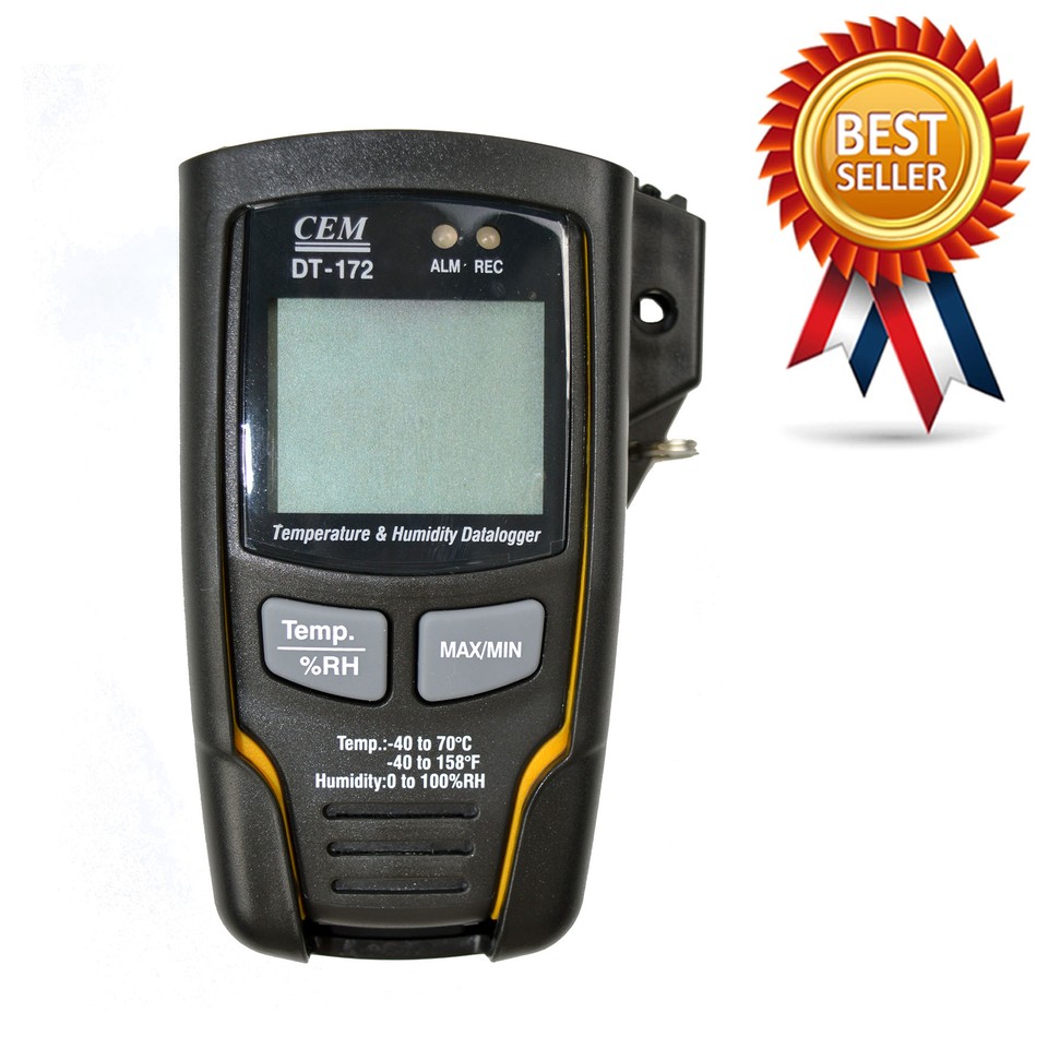 CEM DT-172 Temperature Humidity Hygrometer Data Logger with Display ...