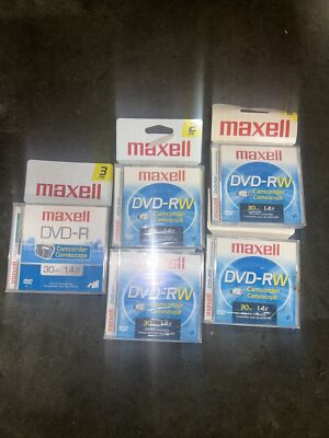 11 Maxell DVD-RW Camcorder Pack 30 Minutes Recording Per Disc 1.4GB | eBay