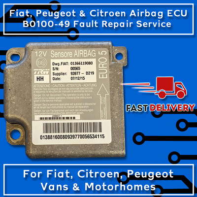 B0100-49 FAULT REPAIR SERVICE Fiat Ducato Peugeot Boxer Citroen Relay ...