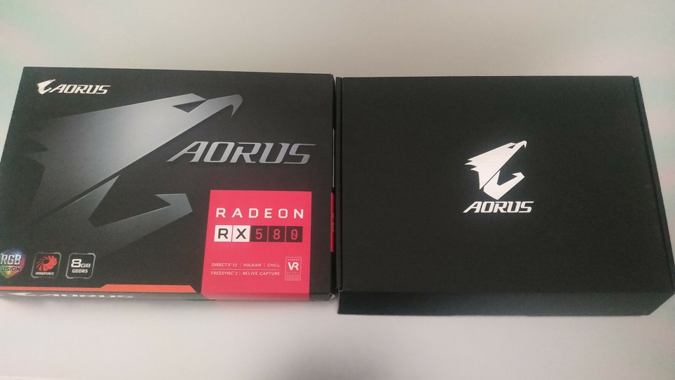 GIGABYTE AORUS RADEON RX 580 8GB GDDR5 *BOX ONLY NO GPU* | eBay