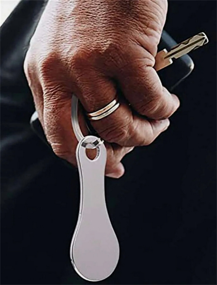 1/2/5X Shopping Cart Coin Keychain Shopping Token Keyring Trolley Token ...