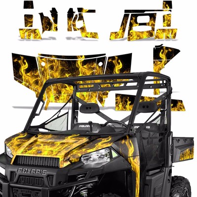UTV Graphics Stickers Decal For Polaris Ranger Diesel/Crew/900XP 13-17 ...