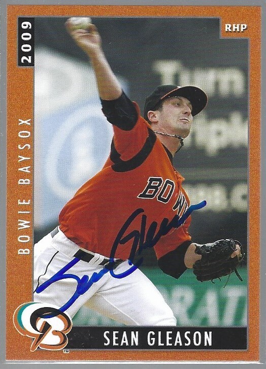 Sean Gleason 2009 Grandstand Bowie Baysox IP autograph signed card ...