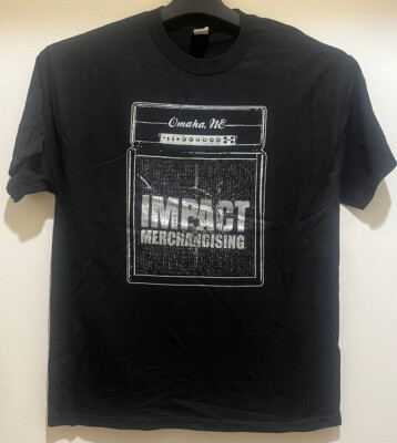 IMPACT MERCHANDISING Black T-Shirt - New missing Hand Tag | eBay