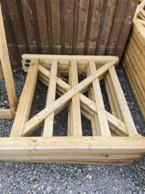 4ft Charltons Forester Tanalised Timber 5-Bar Field Gate | eBay UK