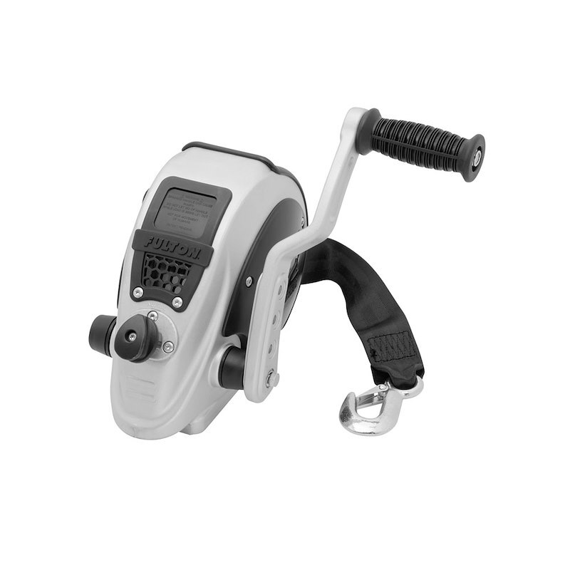 Fulton F2 Trailer Boat Winch Single Speed 2,000 lbs Pull Cap w/ Strap ...