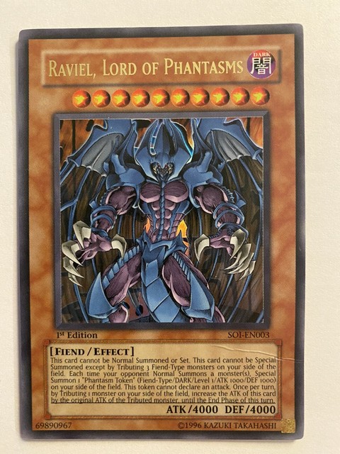 Yu-Gi-Oh! TCG Raviel, Lord of Phantasms Shadow of Infinity SOI-EN003 ...