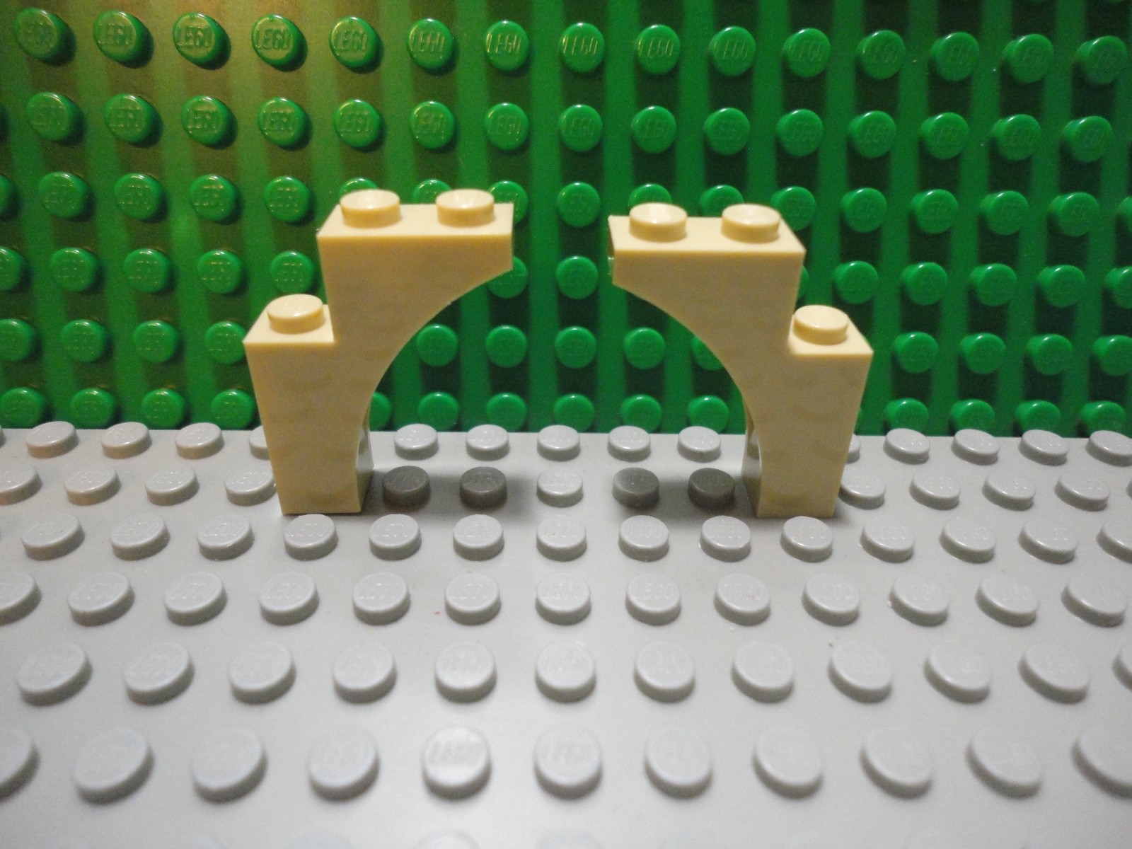 Lego 2 Tan 1x3x3 Half Arch castle brick block NEW | eBay