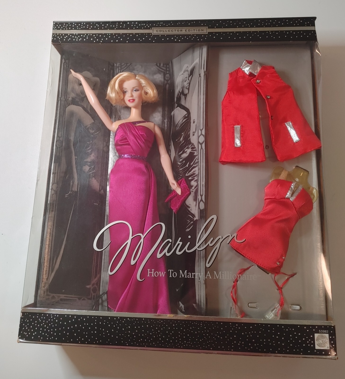 2001 BARBIE DOLL AS MARILYN MONROE HOW TO MARRY A MILLIONAIRE COLLECTOR ...