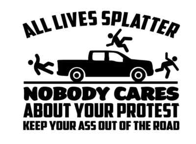 Lives Splatter Pickup Truck Funny Humor Premium Vinyl Decal Sticker | eBay