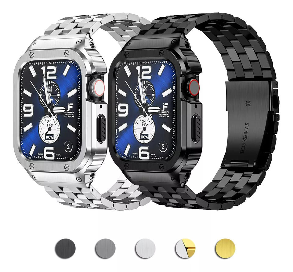 Stainless Steel Strap+Case For Apple Watch Band 49 44 41 mm iwatch ...