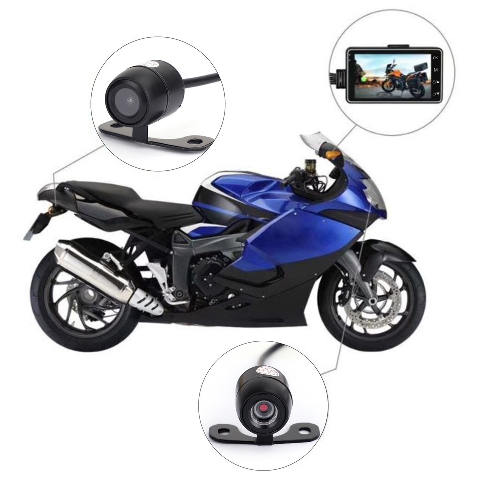 1080P Motorcycle DVR Motorbike Video recorder Dual Camera Support | eBay UK