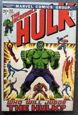 Incredible Hulk #152 1972 (FN+/VF-) Herb Trimpe & John Severin Cover ...