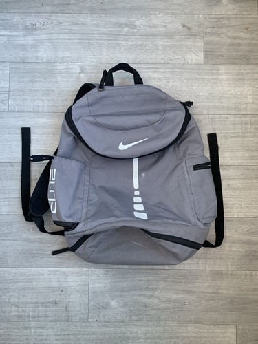Nike Elite Backpack Gray Hoops Soccer Basketball Gray Sports Backpack ...