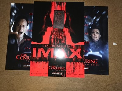 THE CONJURING LAST RITES mini-poster set + prayer card IMAX | eBay