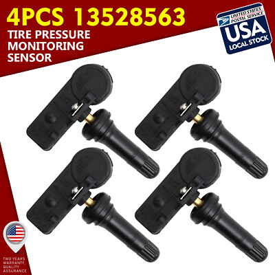 Set of 4 13528563 TPMS TIRE PRESSURE SENSOR for GM Chevy Silverado ...
