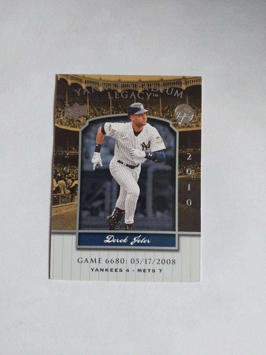 2008 Upper Deck Yankee Stadium Legacy #YSL6680 Derek Jeter | eBay