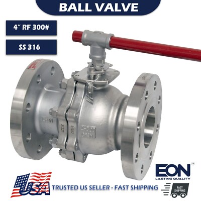 ANIX 4" SS316 RF Flanged End Ball Valve Class 300 FireSafe | eBay