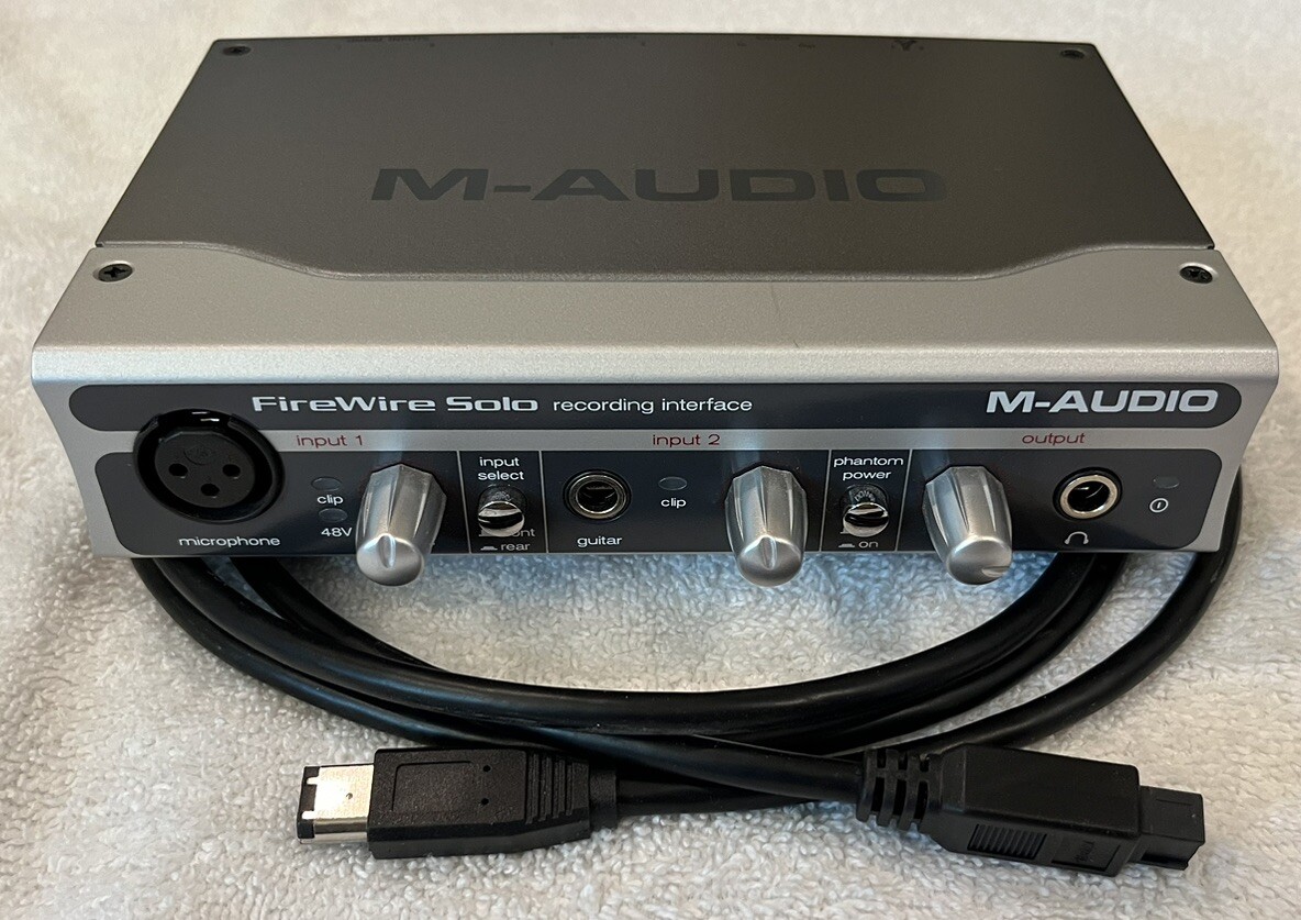 M-Audio FireWire Solo Recording Interface AU02-063A3 WORKING | eBay