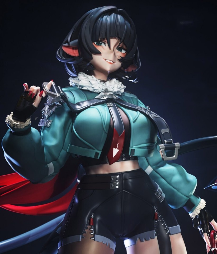 Jane Doe ZZZ 3D Printed 12K Figure Statue Resin Model Kit Unassembled ...