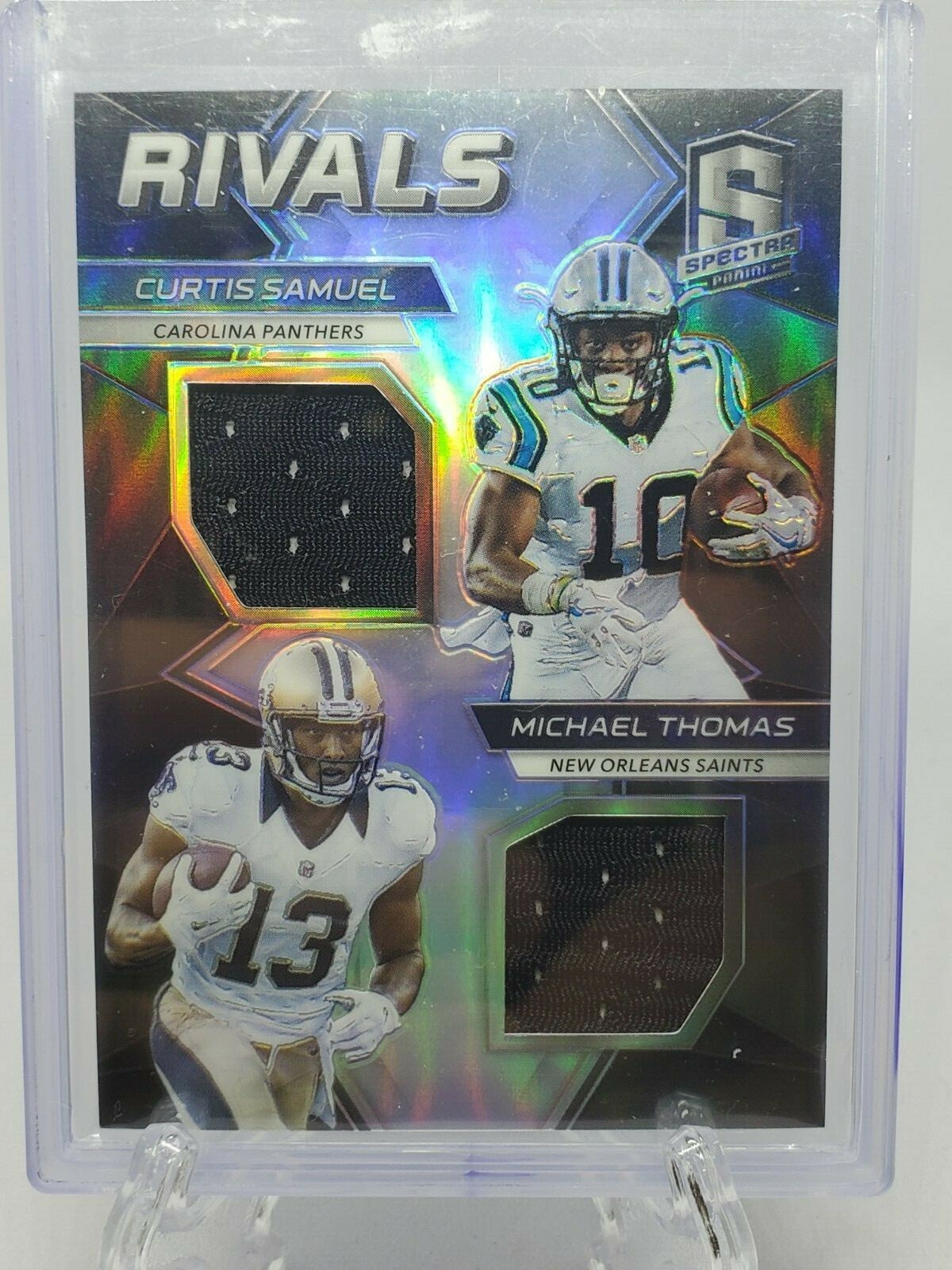 CURTIS SAMUEL MICHAEL THOMAS 2017 SPECTRA RIVALS DUAL JERSEY PATCH #'d /199! | eBay